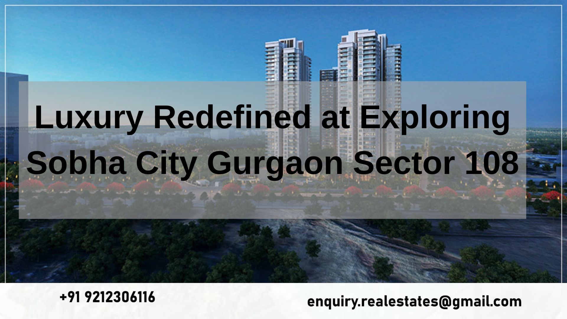 Sobha City Gurgaon Sector 108